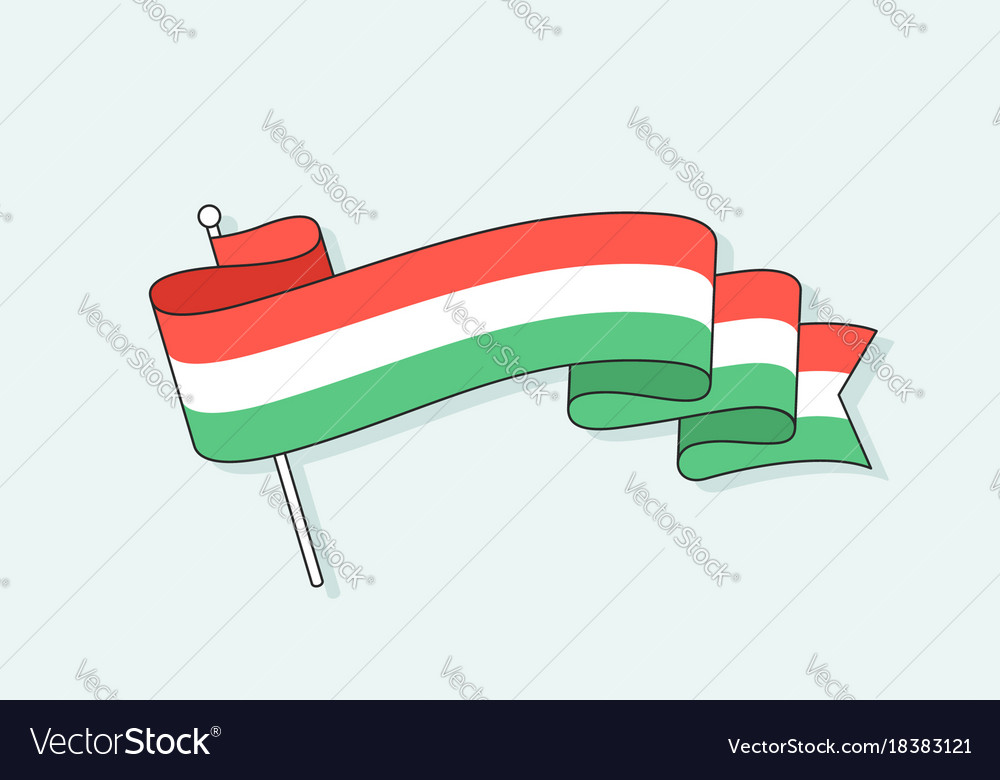 Flag with three stripe Royalty Free Vector Image
