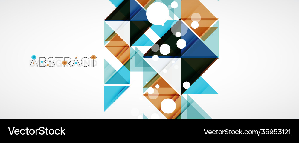 Geometric abstract background techno color Vector Image