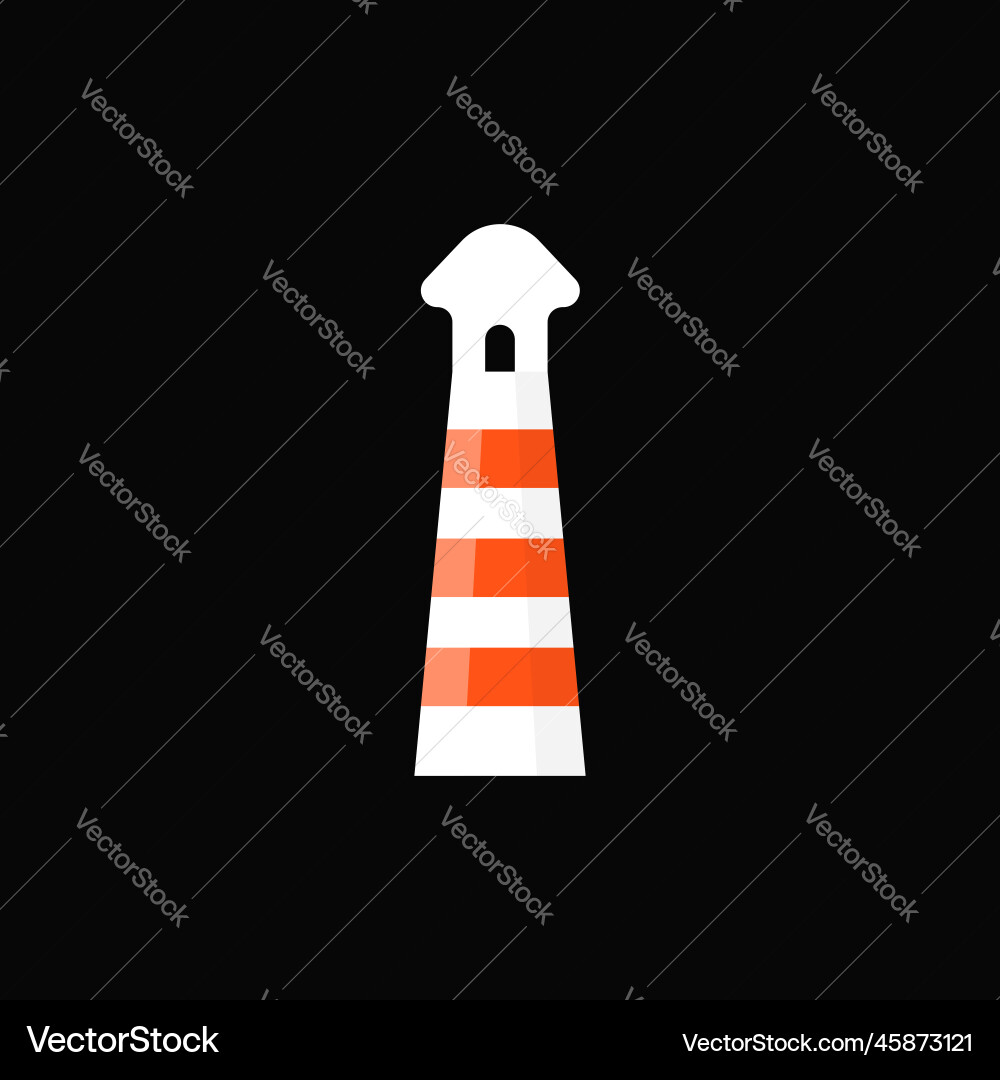 Lighthouse logo design concept Royalty Free Vector Image