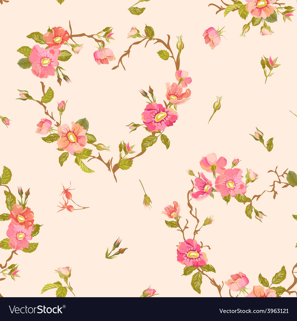 Seamless floral background Royalty Free Vector Image