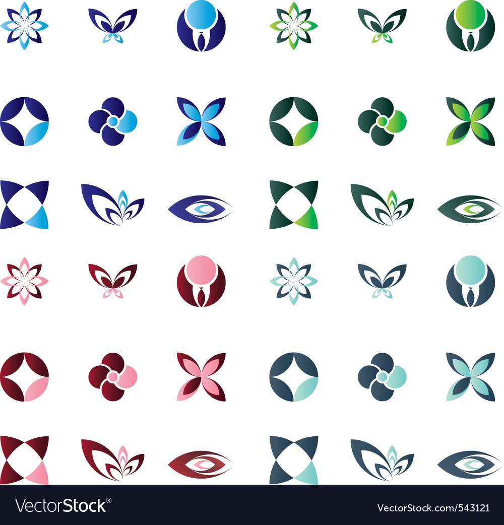 Set of design elements Royalty Free Vector Image