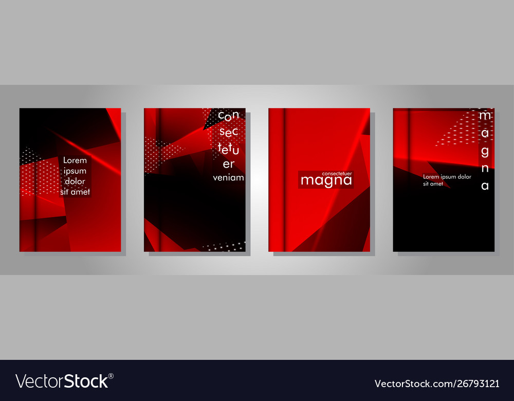Set triangle background light header banner Vector Image