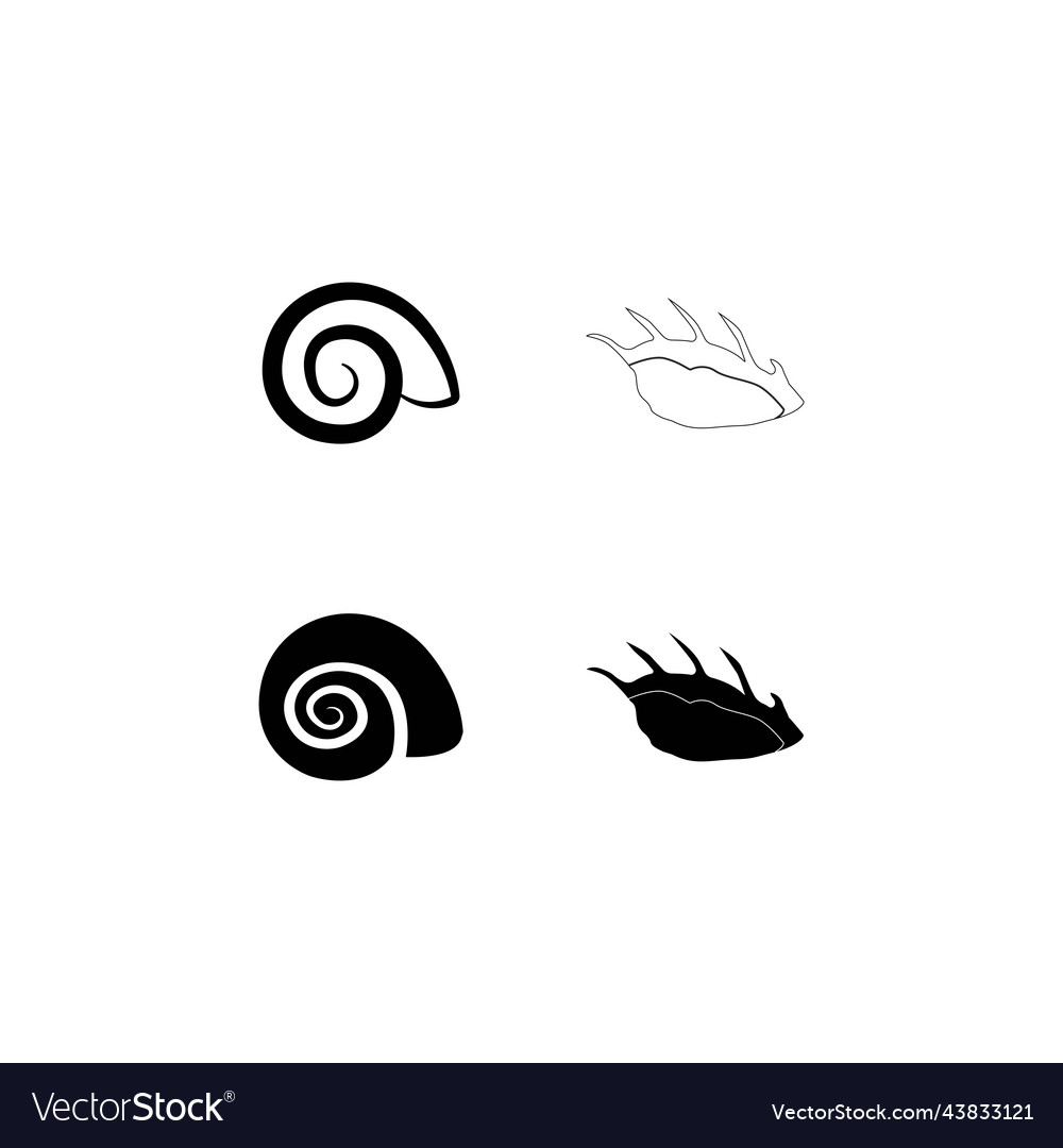 Shells logo Royalty Free Vector Image - VectorStock