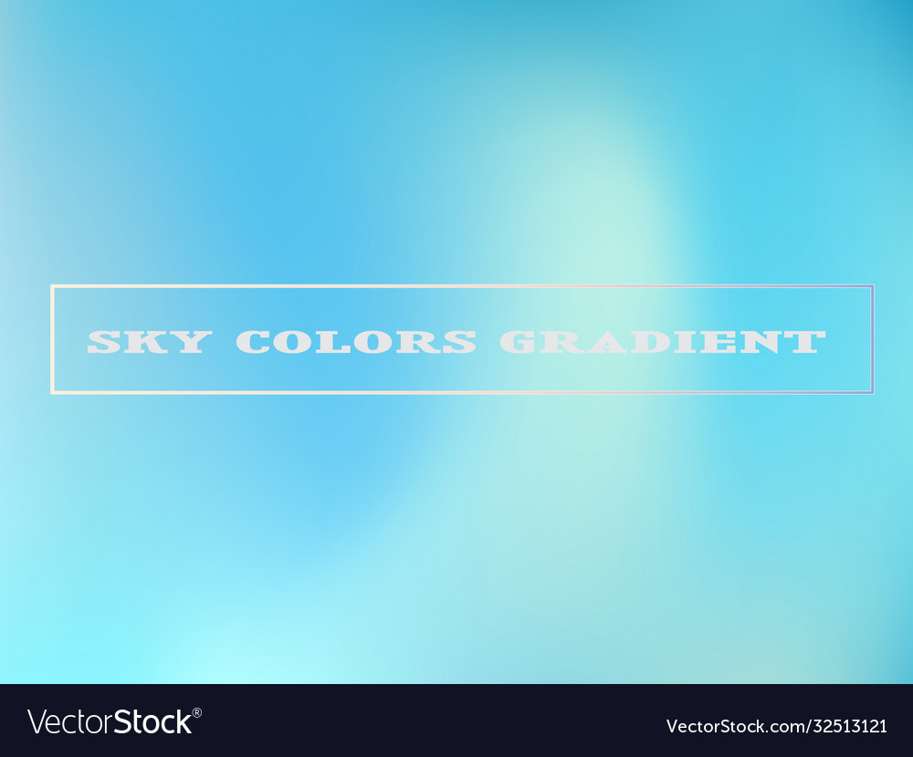 Sky blue gradient template Royalty Free Vector Image
