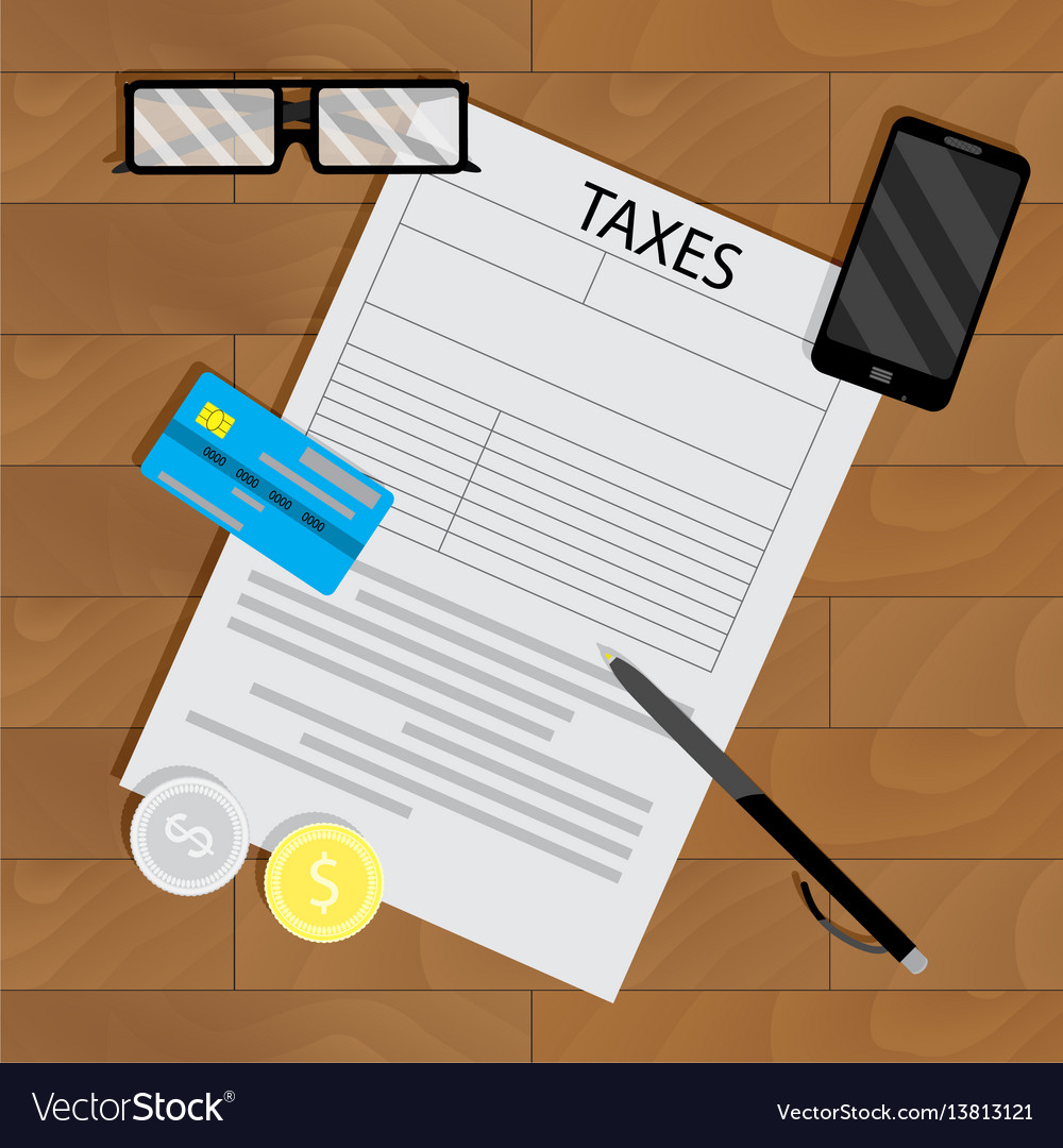 Tax form Royalty Free Vector Image - VectorStock