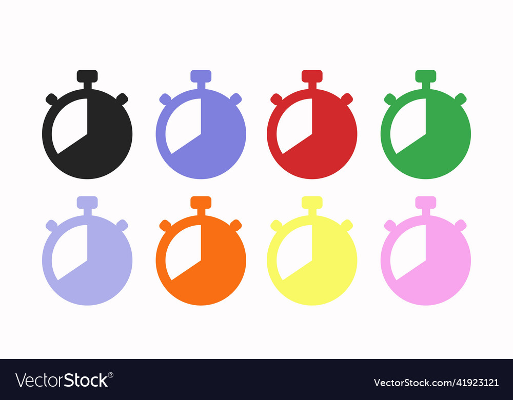 Time icon set Royalty Free Vector Image - VectorStock