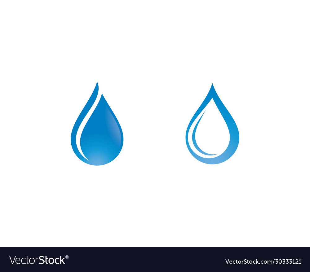 Water drop icon Royalty Free Vector Image - VectorStock