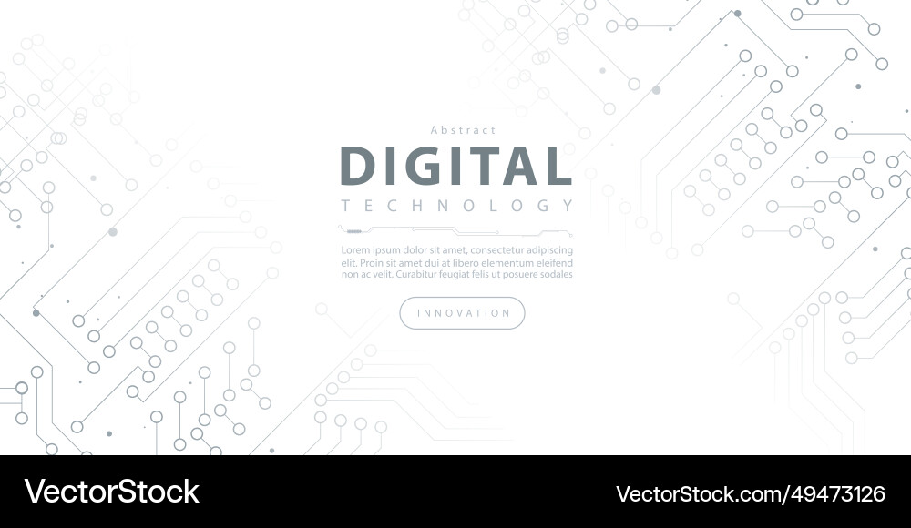 Abstract digital technology hi tech futuristic ai Vector Image