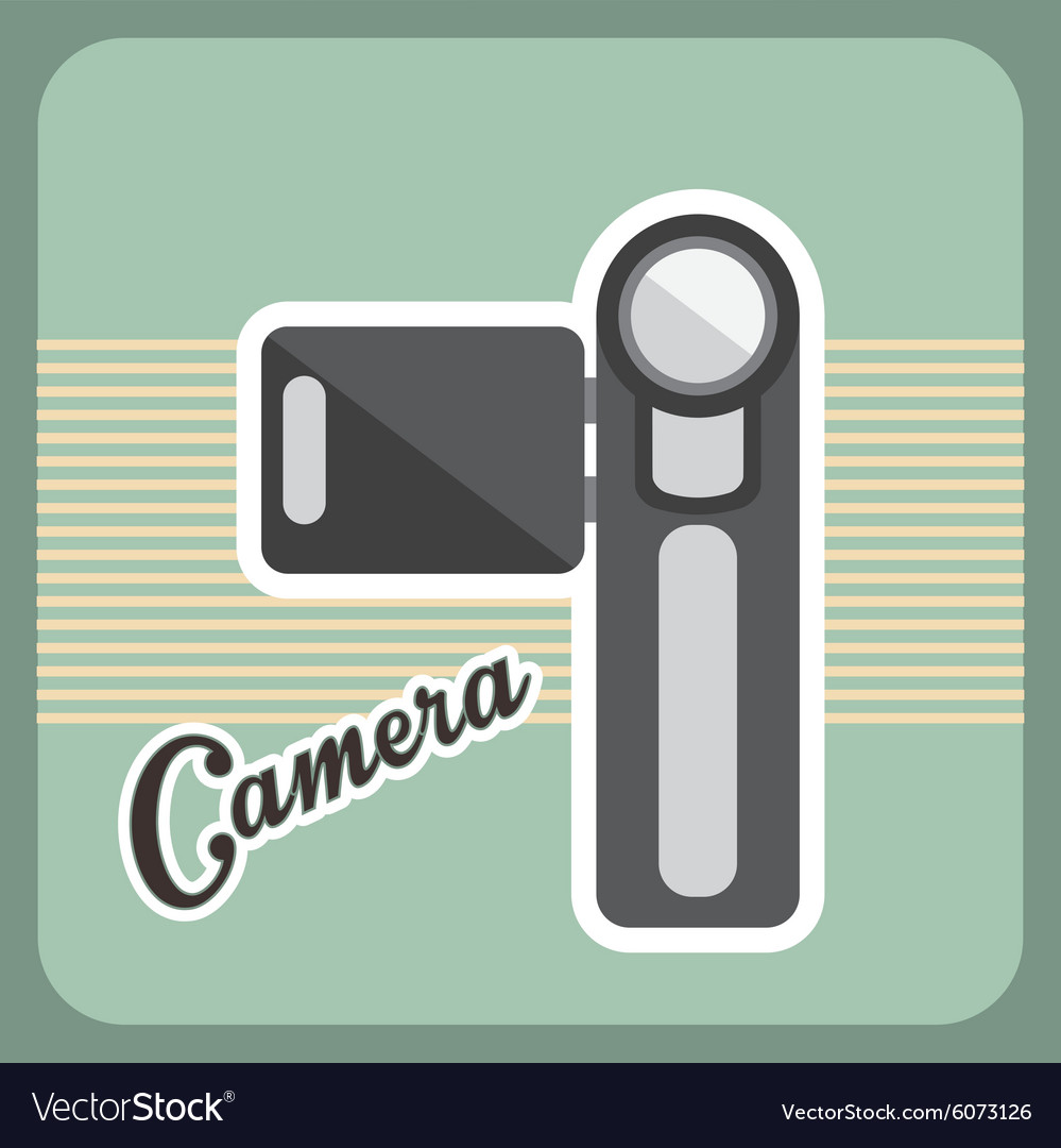 Camera isolated Royalty Free Vector Image - VectorStock