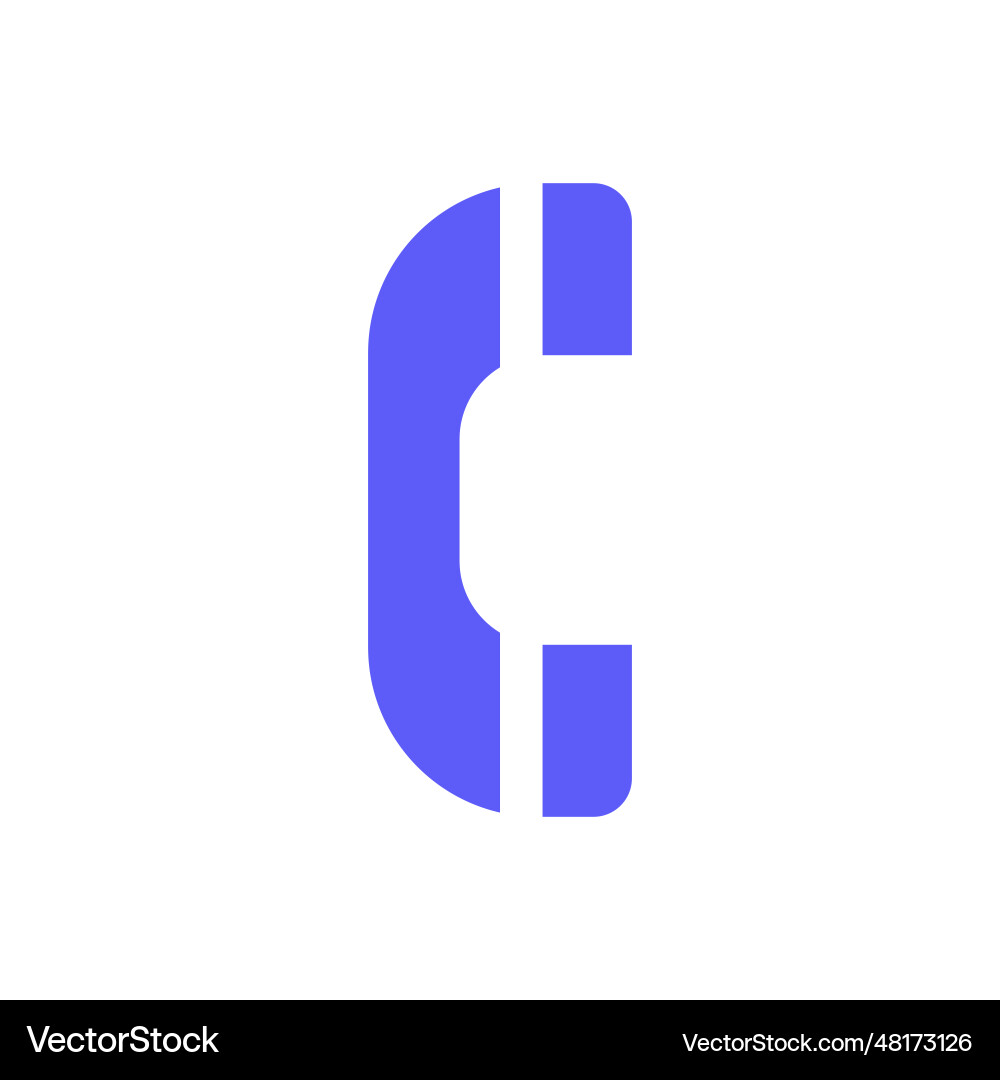 Cell phone sign communication symbol Royalty Free Vector