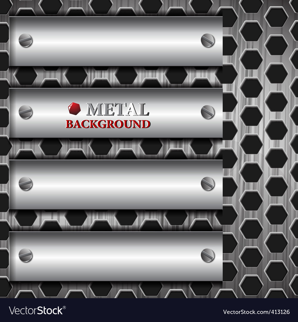 Metallic background Royalty Free Vector Image - VectorStock