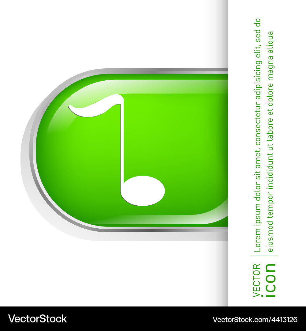 Musical note character singing and the music Vector Image