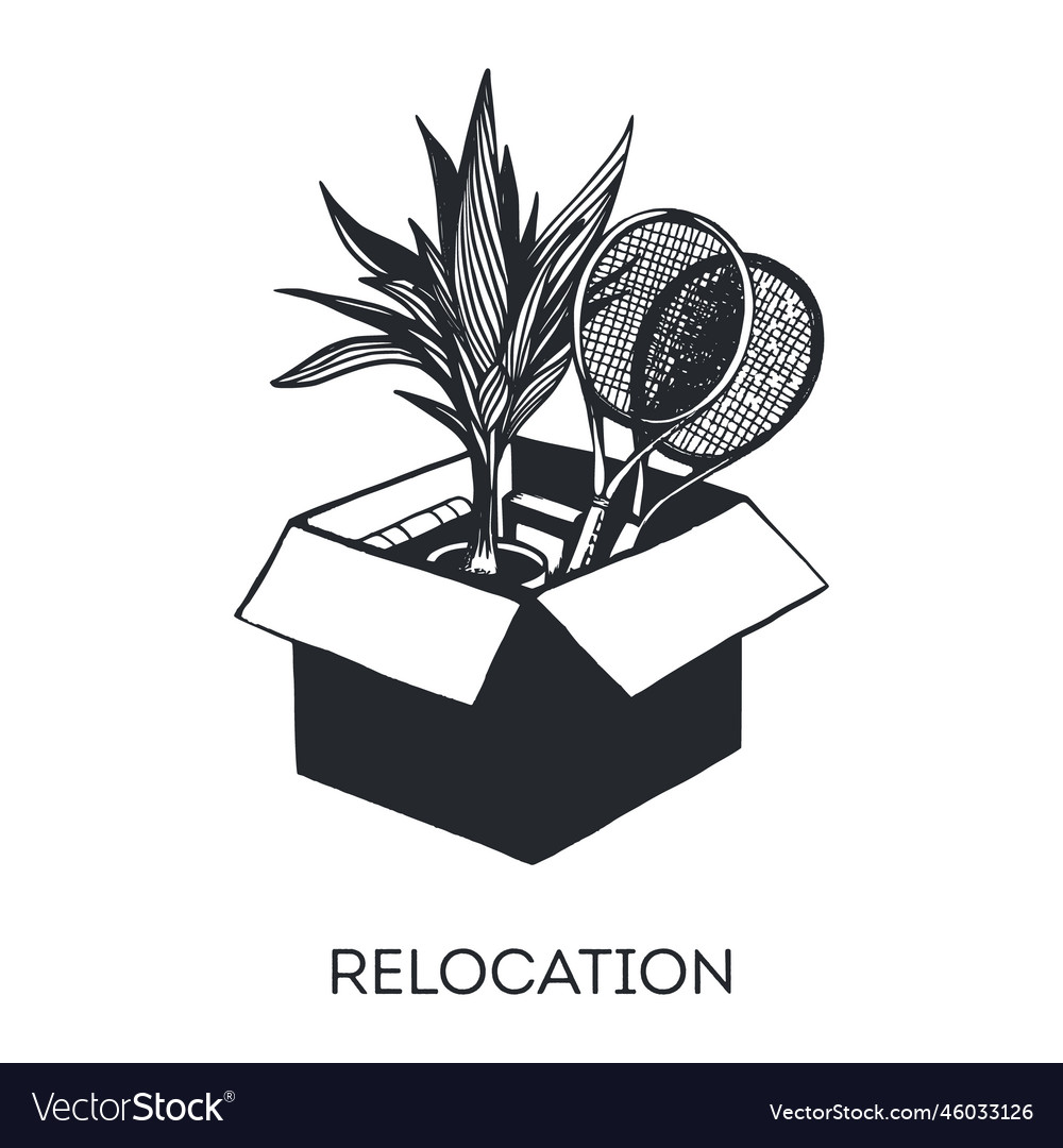 Relocation Royalty Free Vector Image - VectorStock