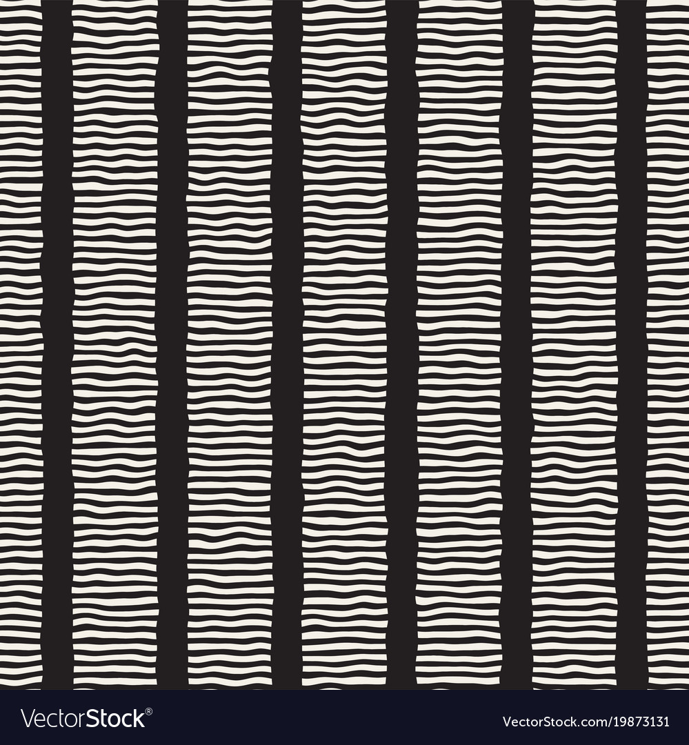 Hand drawn lines seamless pattern abstract Vector Image