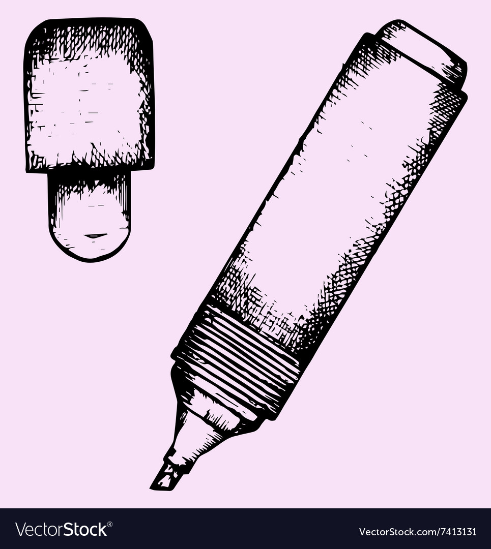 Highlighter Royalty Free Vector Image - VectorStock