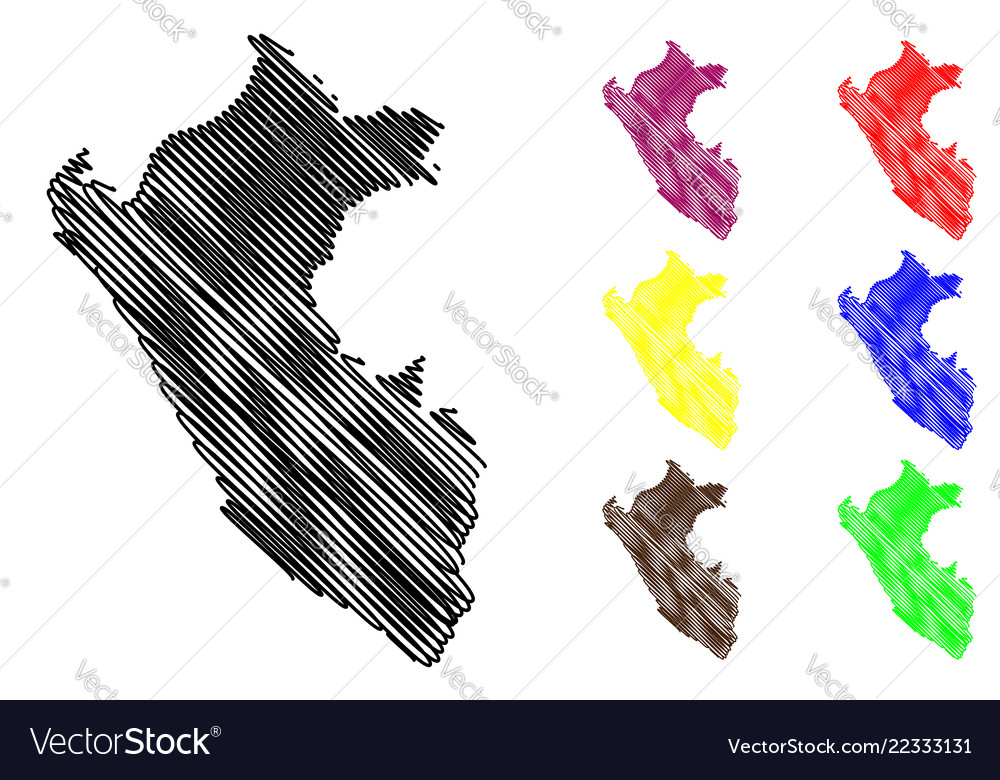Peru map Royalty Free Vector Image - VectorStock