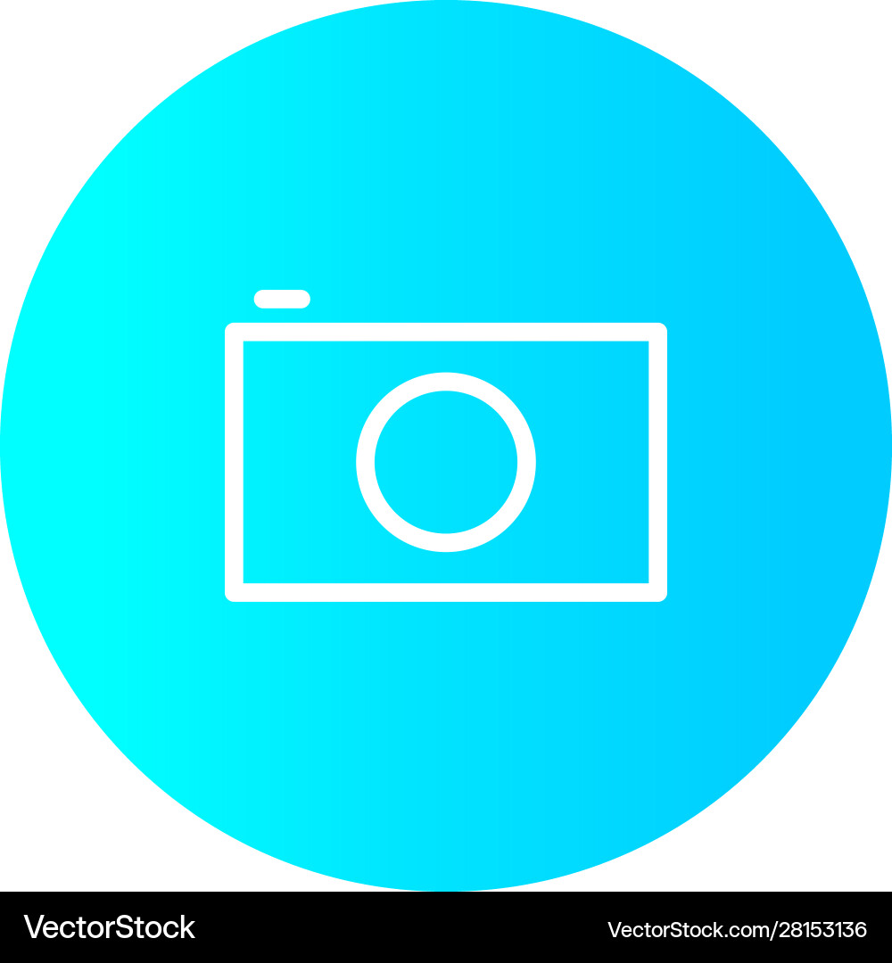 Camera icon with white background Royalty Free Vector Image