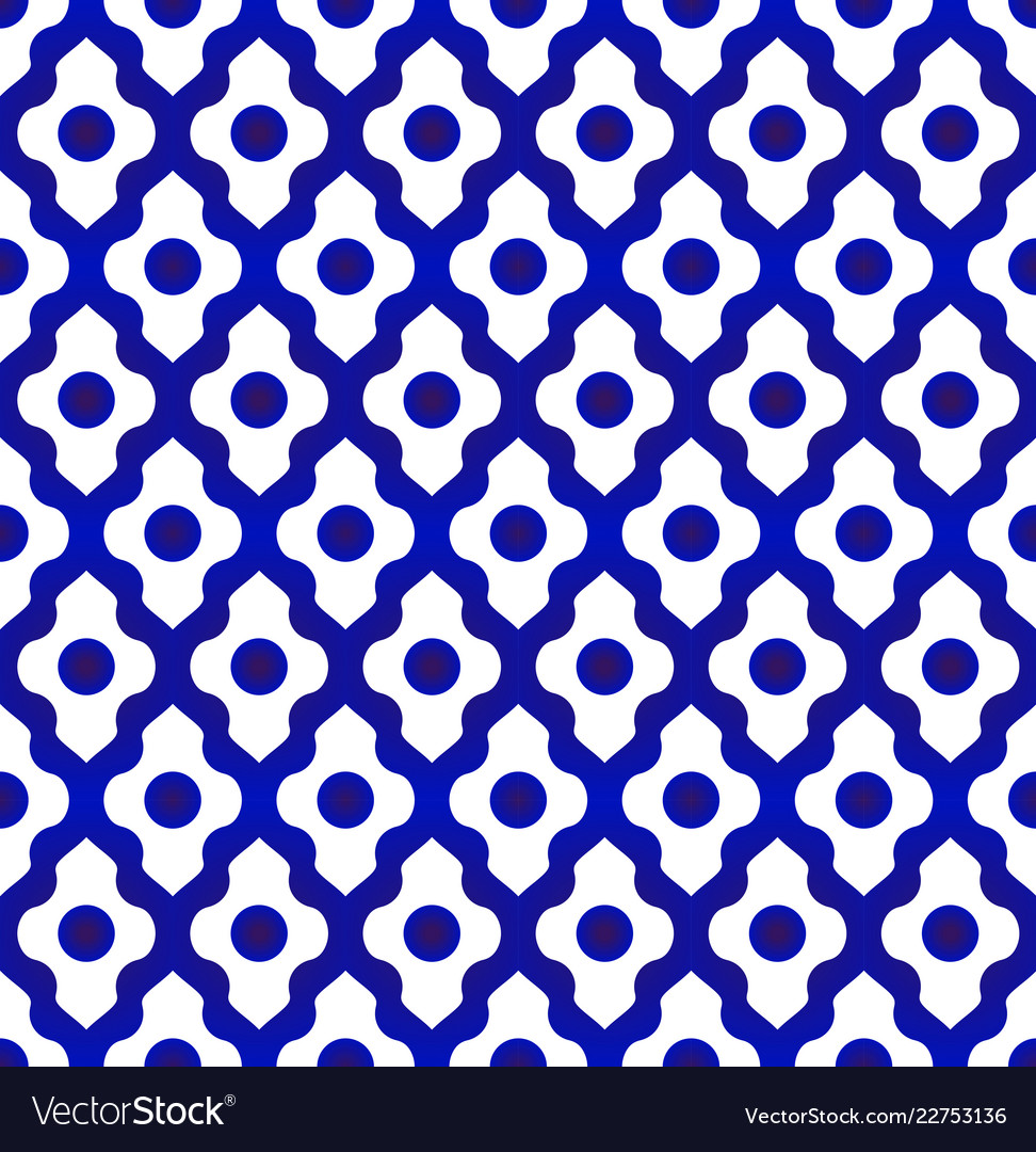 Ceramic pattern seamless Royalty Free Vector Image