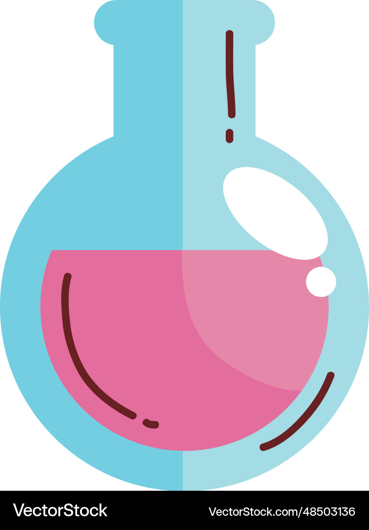 Chemistry test tube icon Royalty Free Vector Image