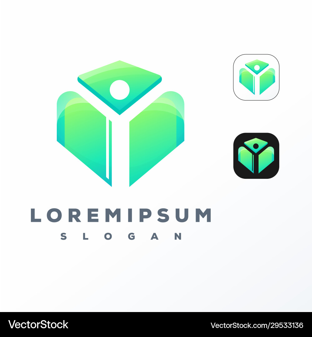 Colorful school icon logo design ready to use Vector Image