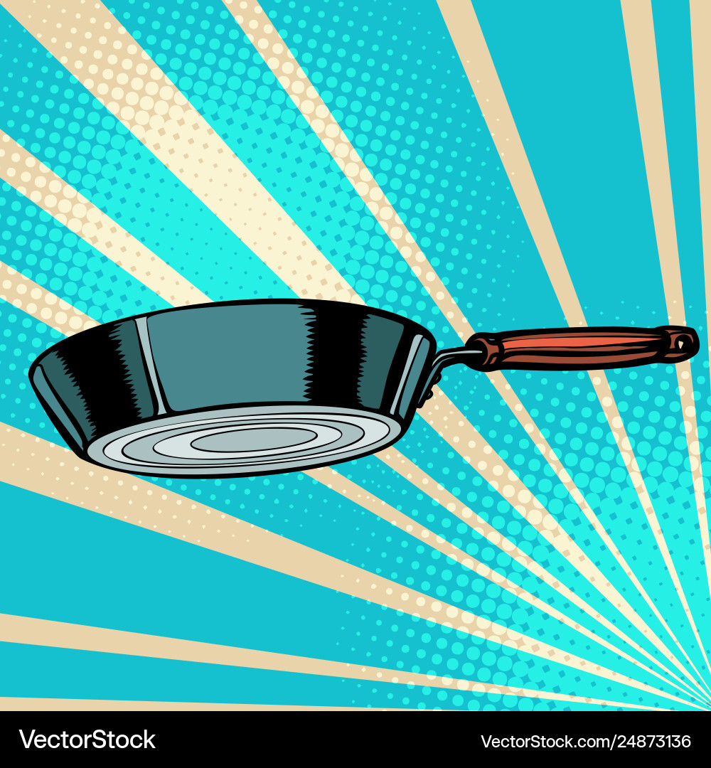 Griddle frying pan skillet saucepan kitchen Vector Image