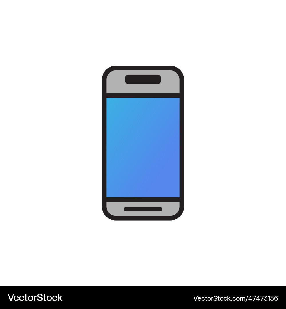 Mobile phone icon smartphone symbol logo Vector Image