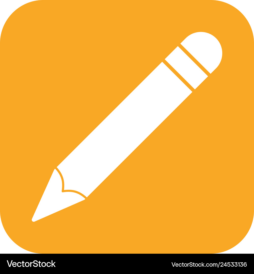 Pencil icon Royalty Free Vector Image - VectorStock