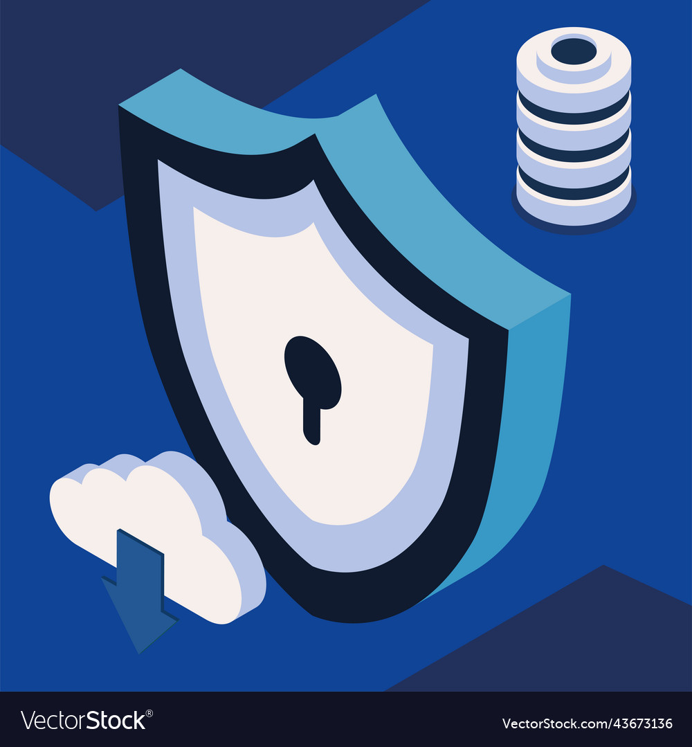 Storage Tech Database Royalty Free Vector Image