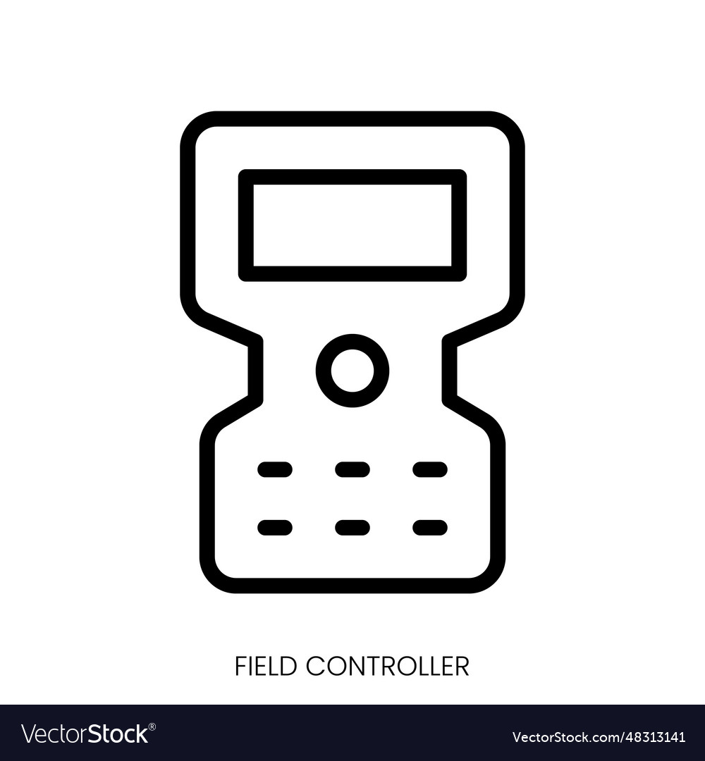 Field controller icon line art style design Vector Image