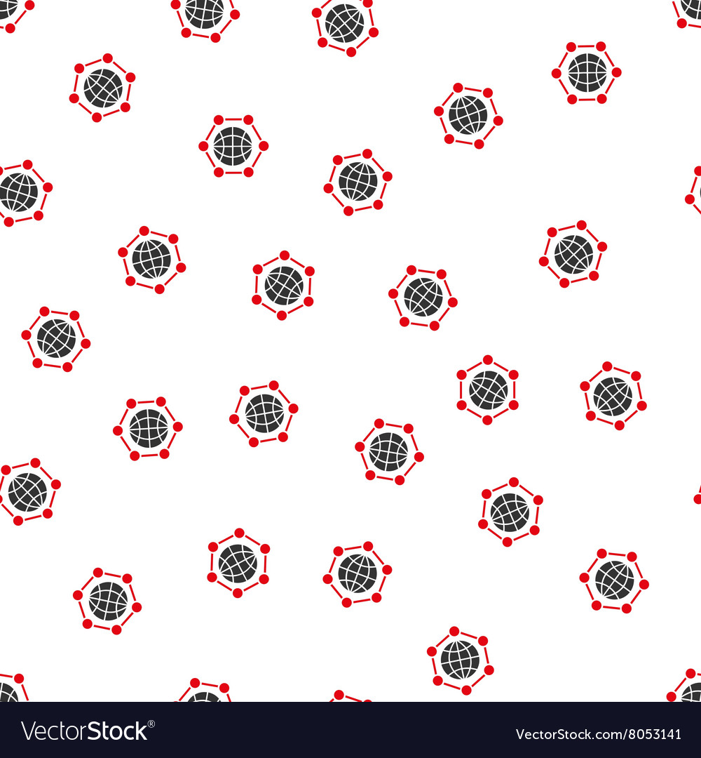 Global frame flat seamless pattern Royalty Free Vector Image
