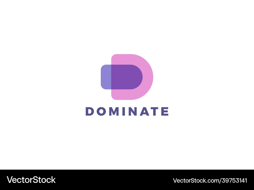 Letter d simple and minimal creative business logo