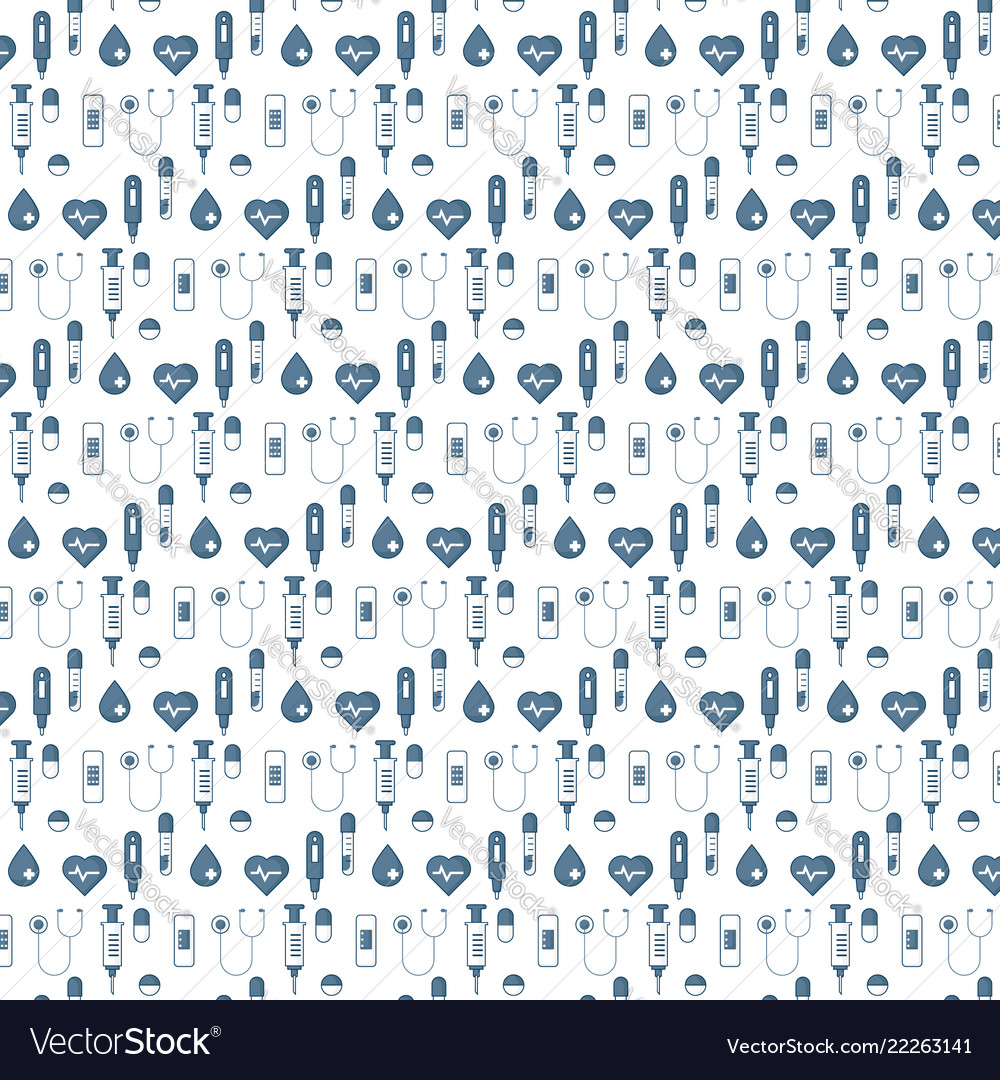 Medical icon pattern background Royalty Free Vector Image