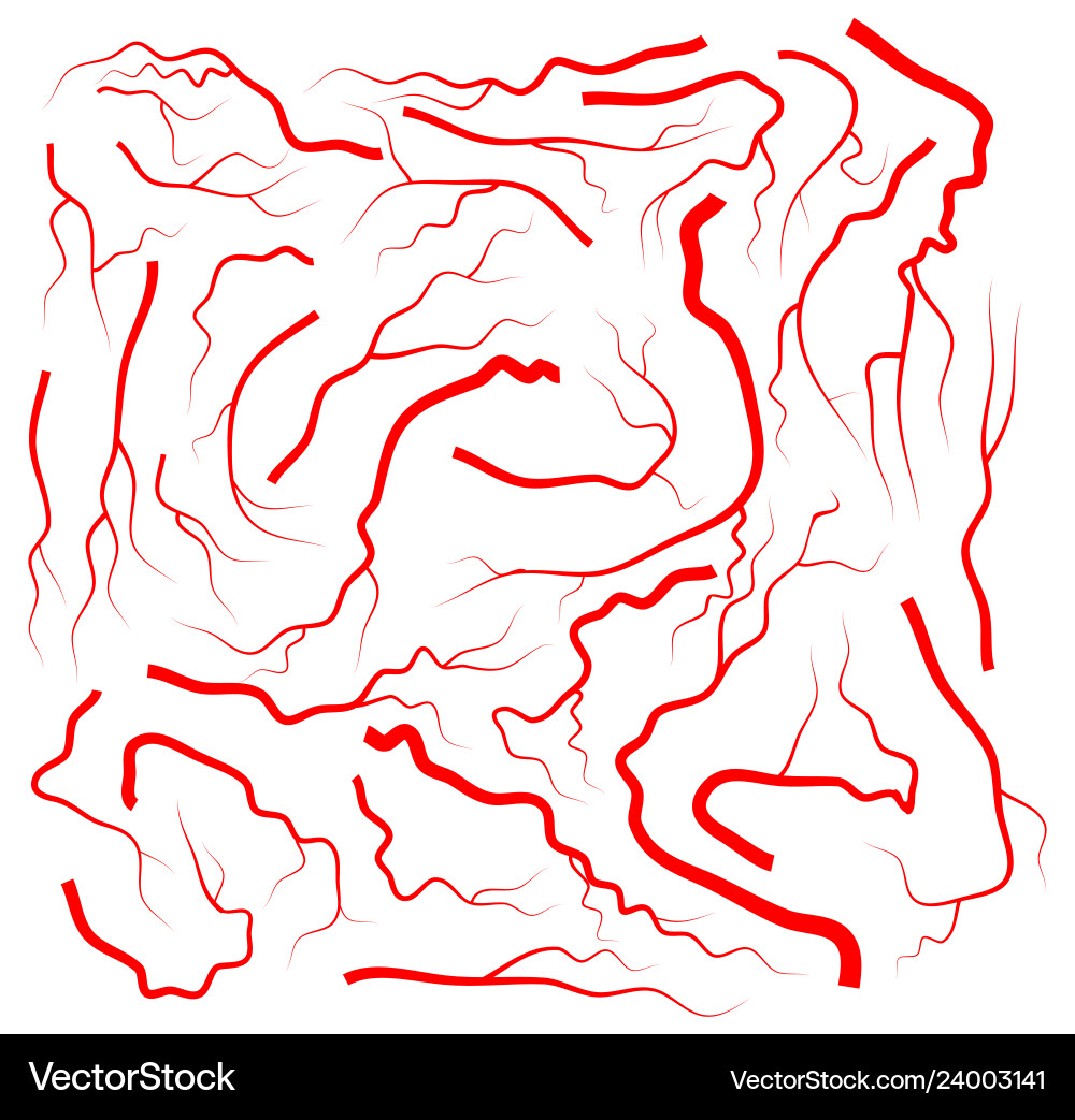 Red vein set symbol icon design beautiful Vector Image