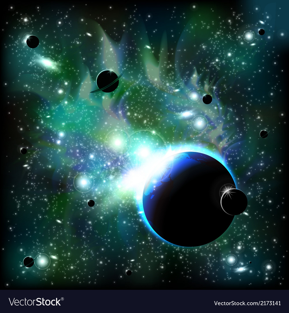 Space background Royalty Free Vector Image - VectorStock