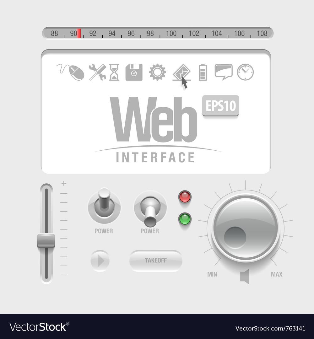 Web ui elements Royalty Free Vector Image - VectorStock