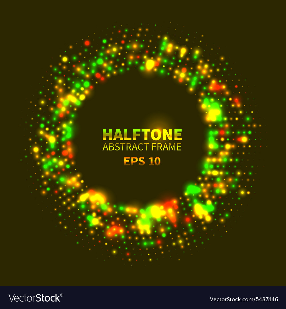 Abstract round frame Royalty Free Vector Image