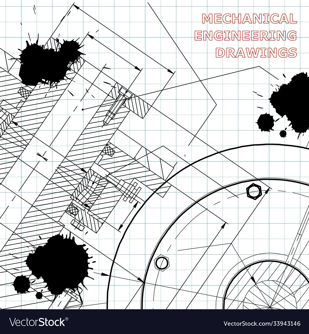 Backgrounds engineering subjects technical Vector Image