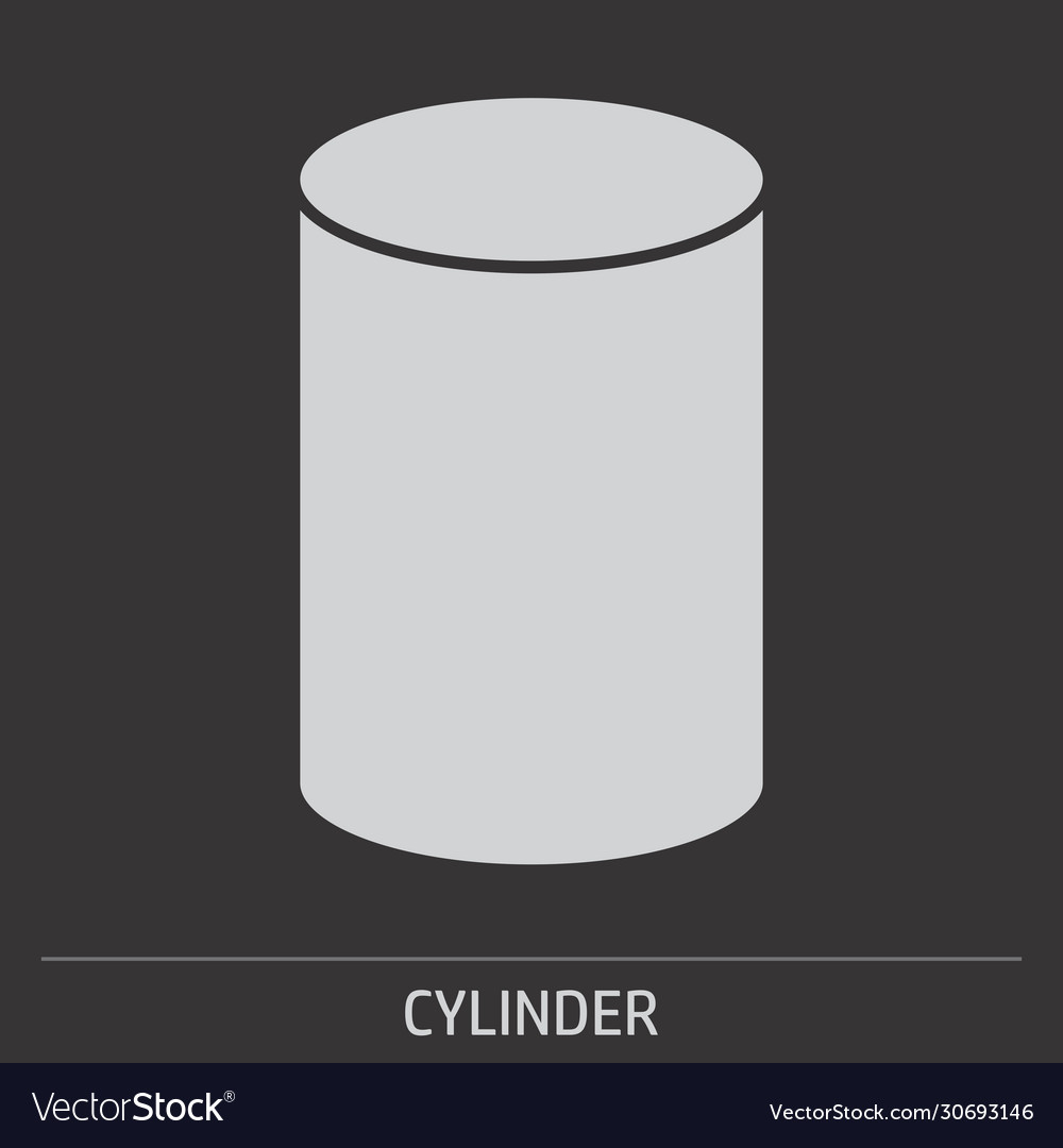 Cylinder icon Royalty Free Vector Image - VectorStock