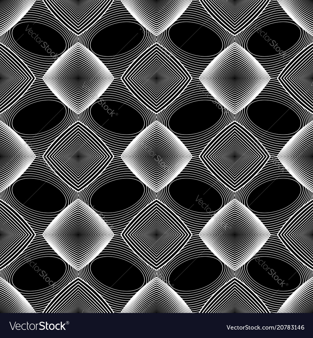 Design seamless monochrome geometric pattern Vector Image