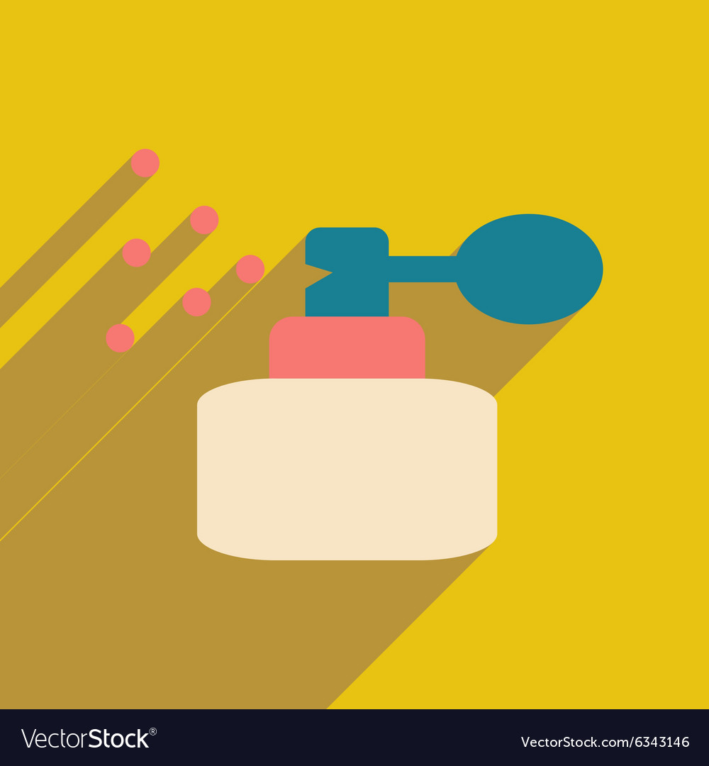 Flat with shadow icon and mobile application Vector Image