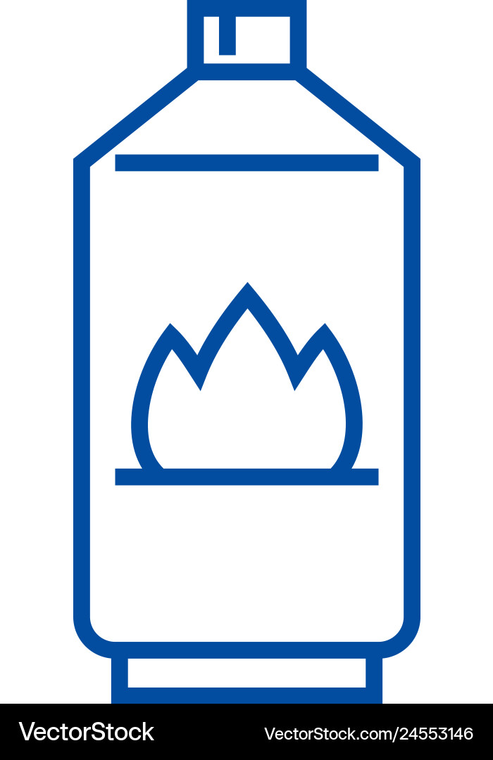 Gas line icon concept flat symbol Royalty Free Vector Image