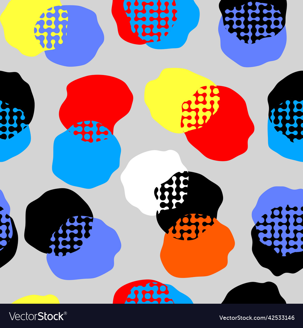 Geometric Abstract Pattern Intersection Style Vector Image