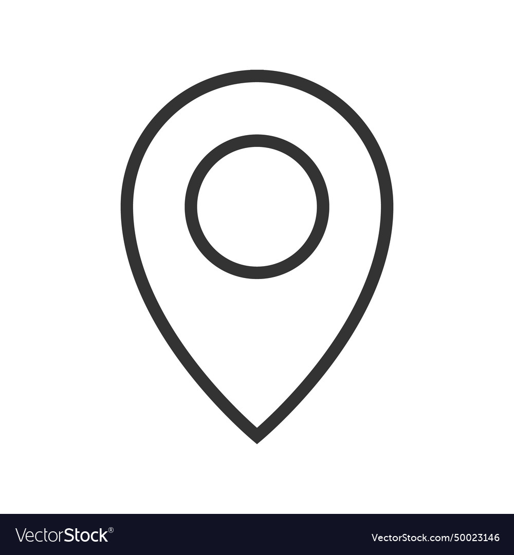 Pointer outline icon Royalty Free Vector Image