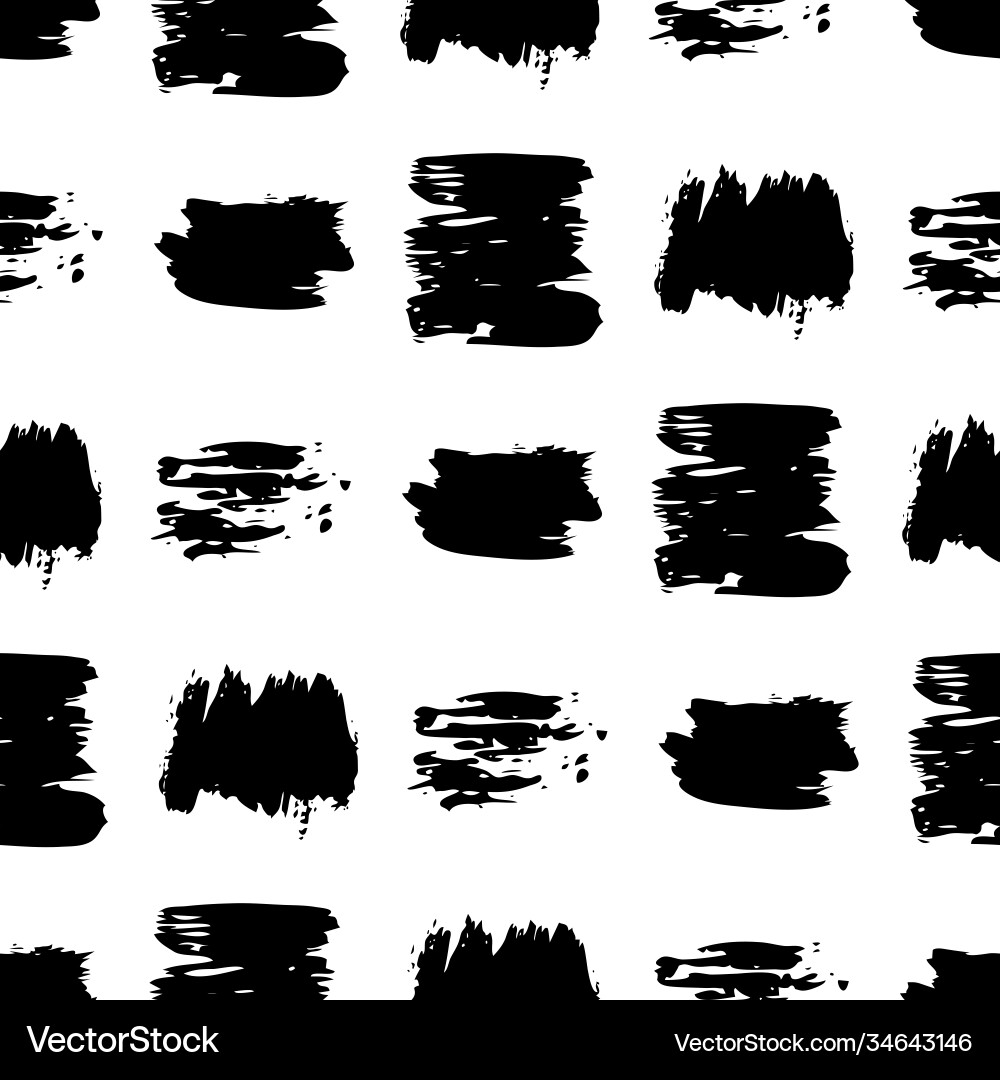 Seamless pattern with hand drawn scribble smears Vector Image