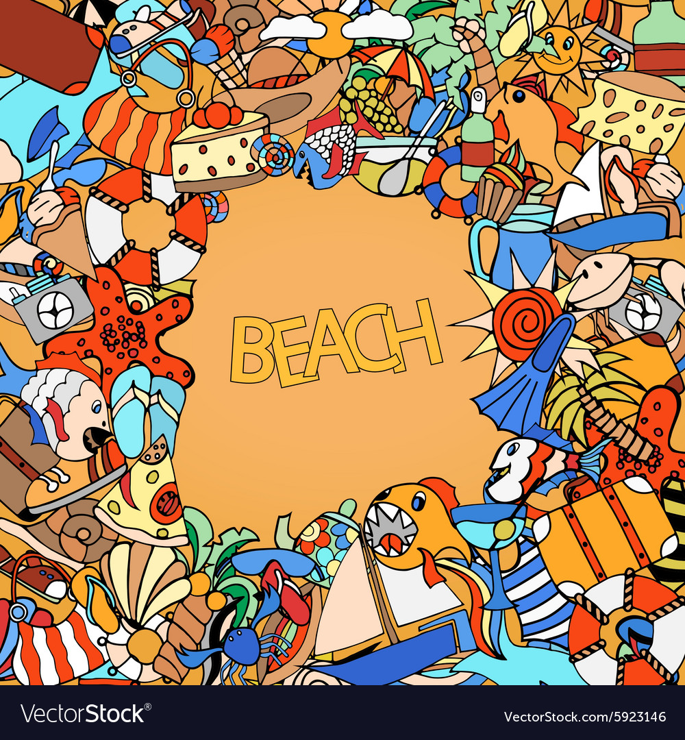 Summer frame Royalty Free Vector Image - VectorStock