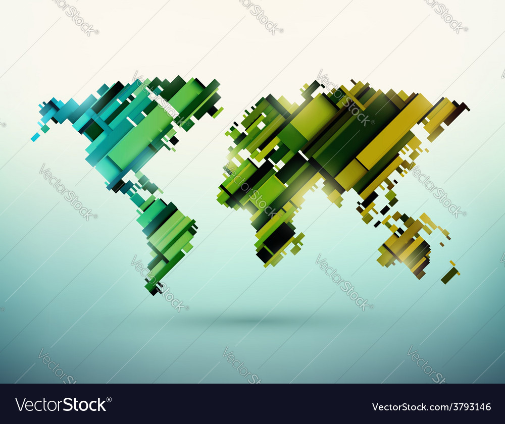 World Map Royalty Free Vector Image - VectorStock