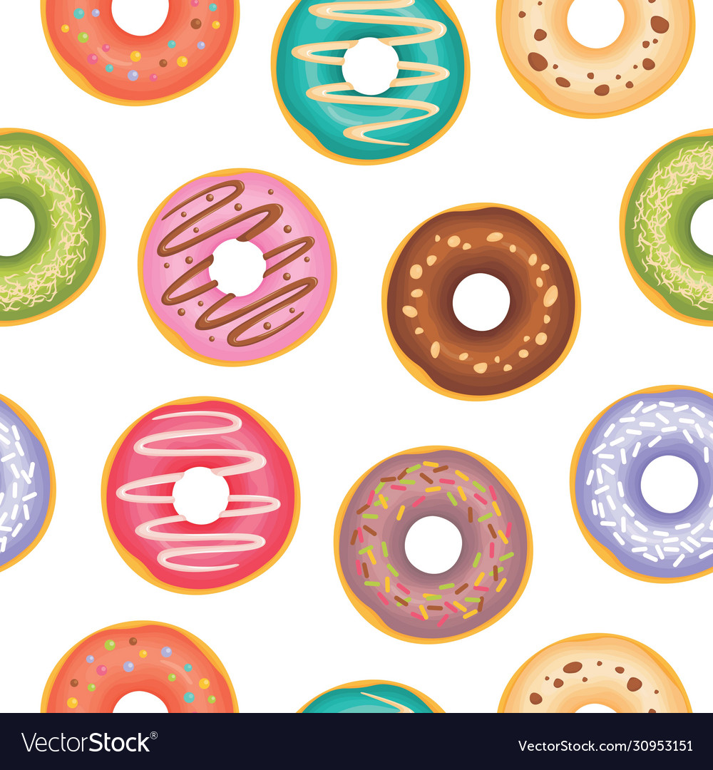 Donuts Royalty Free Vector Image - VectorStock