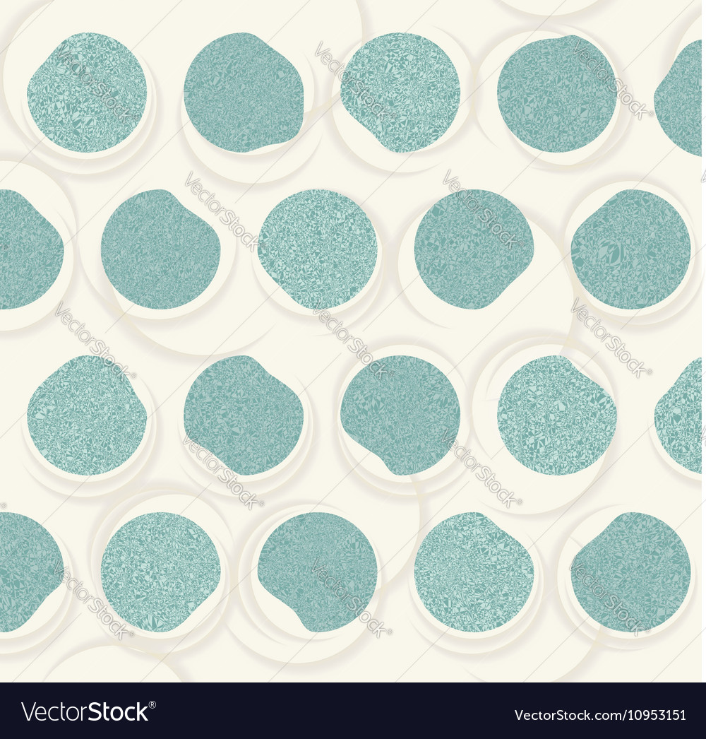 Fabric circles abstract pattern background Vector Image