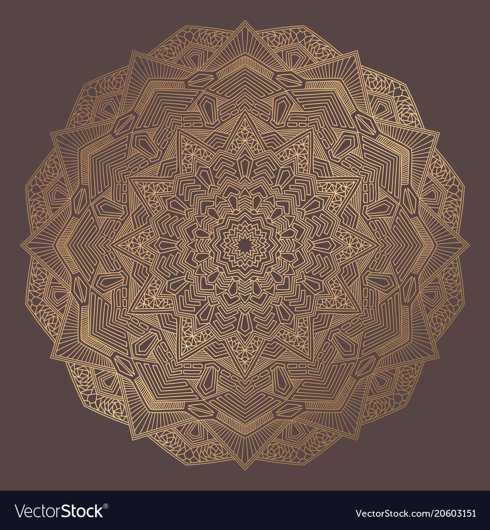 Mandala design element Royalty Free Vector Image