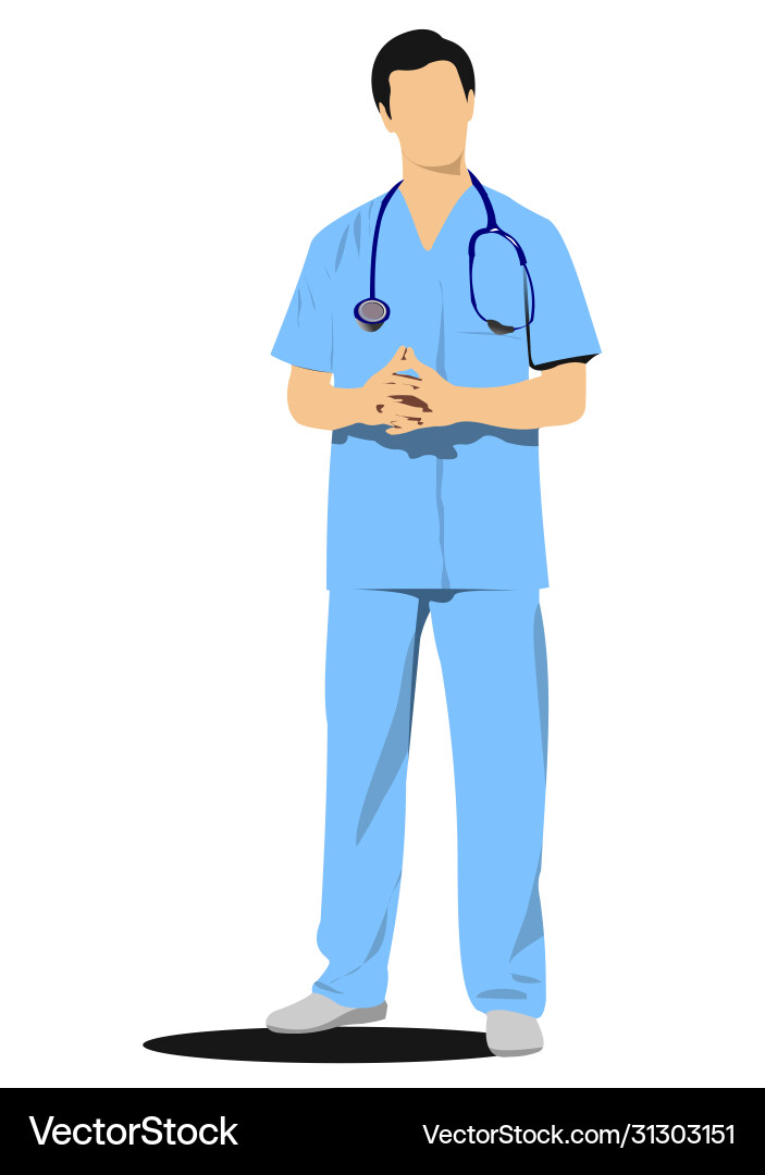 Medical doctor stethoscope Royalty Free Vector Image